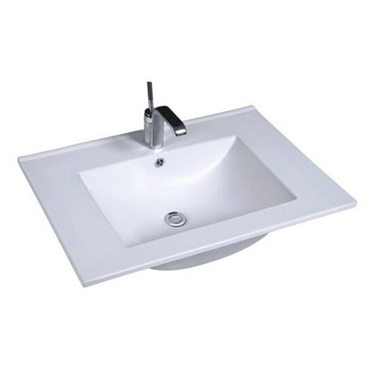 China high quality countertop wash basin feather edge basin mounting ...